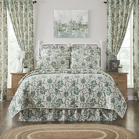 Click here for VHC Brands Dorset Reversible Quilt  One Size  Gree... prices