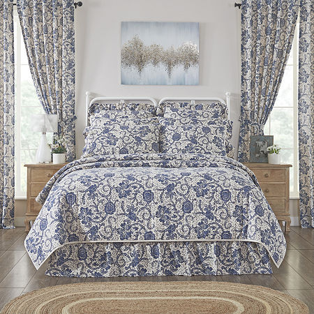 Click here for VHC Brands Dorset Reversible Quilt  One Size  Blue prices