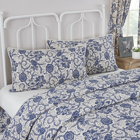 Click here for VHC Brands Dorset Pillow Sham  One Size  Blue prices
