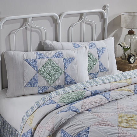 Click here for VHC Brands Jolie Pillow Sham  One Size  Green prices