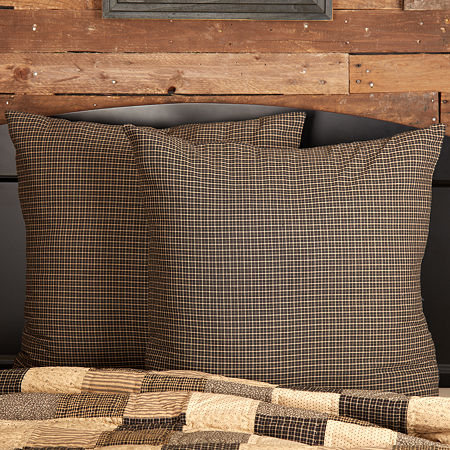 Click here for VHC Brands Kettle Grove Euro Sham  One Size  Black prices