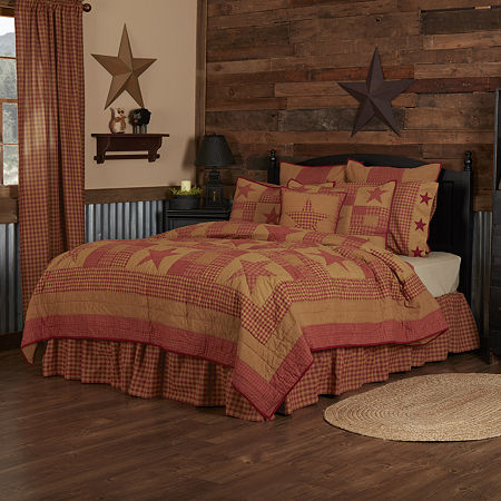 Click here for VHC Brands Ninepatch Star Reversible Quilt  One Si... prices