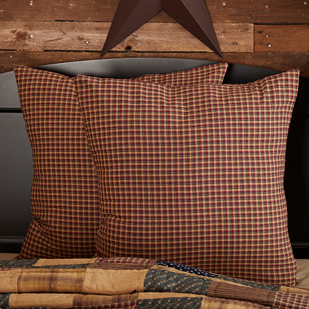 Click here for VHC Brands Patriotic Patch Euro Sham  One Size  Re... prices
