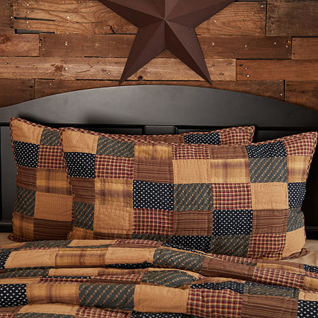 Click here for VHC Brands Patriotic Patch Pillow Sham  One Size... prices