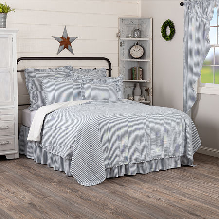 Click here for VHC Brands Sawyer Mill Stripe Reversible Quilt  On... prices