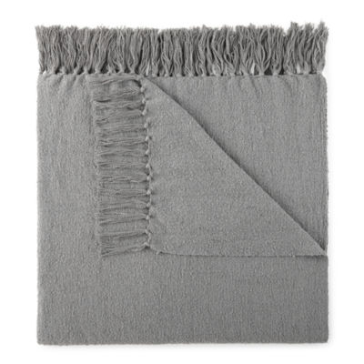 Fieldcrest Boucle Throw, Color: Dark Gray - JCPenney