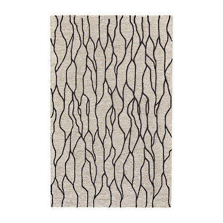 Feizy Enzo R8734 Black 5 x 8 Area Rug - Black