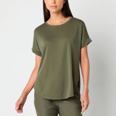 Stylus Womens Crew Neck Short Sleeve T-Shirt - JCPenney