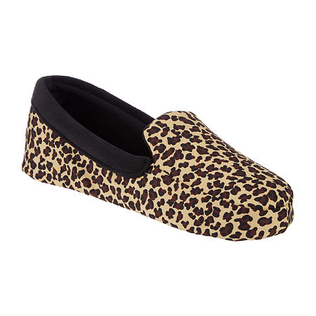 Isotoner Signature Womens Moccasin Slippers - Cheetah Ast.