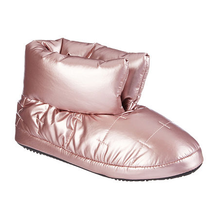 Isotoner Signature Womens Puffer Bootie - Pink Clay