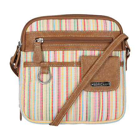 Multi Sac North South Zip Around Crossbody Bag  One Size  Brown