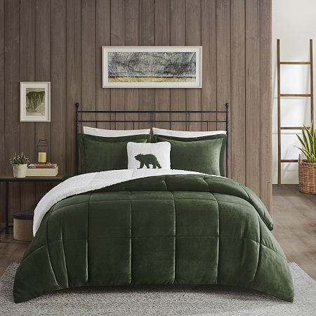 Click here for Woolrich Alton 4-Pc. Comforter Set  King - Green/i... prices