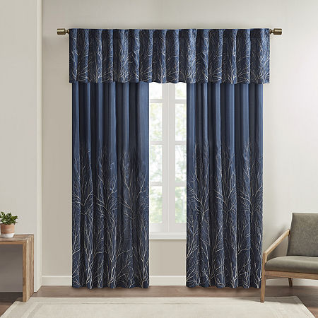 Click here for Madison Park Eliza Embroidery Faux Silk 50W X 18L... prices