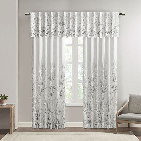 Click here for Madison Park Eliza Embroidery Faux Silk 50W X 18L... prices