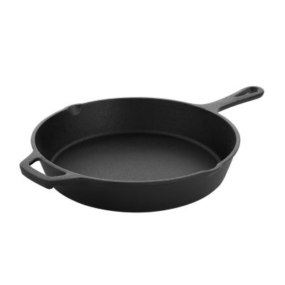 MegaChef Pre-Seasoned Enameled Cast Iron 12" Frying Pan 975117379M ...