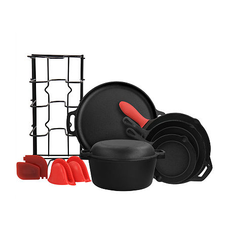 Click here for MegaChef Pre-Seasoned Cast Iron 12-pc. Cookware Se... prices