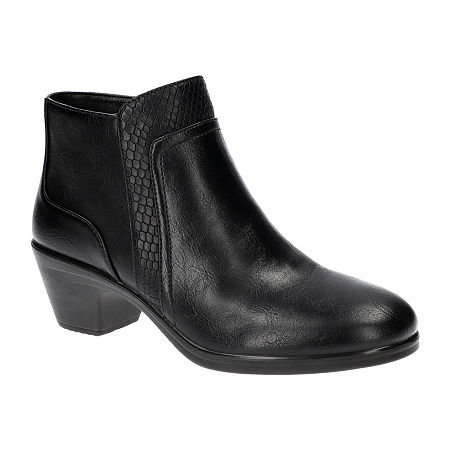 Click here for Easy Street Womens Langley Zipper Ankle Boots - Bl... prices