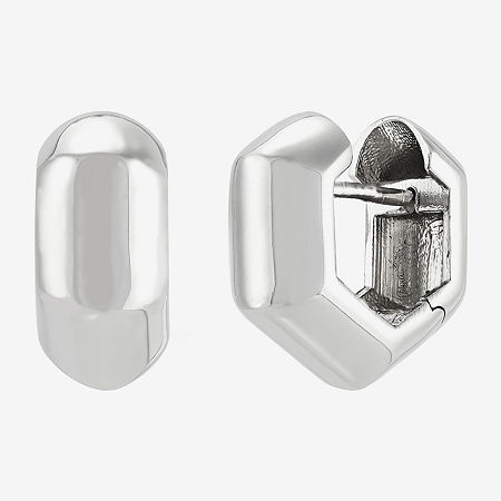 Click here for Silver Addiction Womens Sterling Silver Hoop Earri... prices