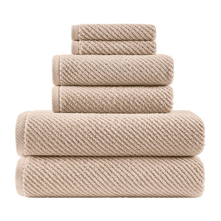 Click here for Madison Park Diagonal Ribbed Cotton 6-Pc. Towel Se... prices