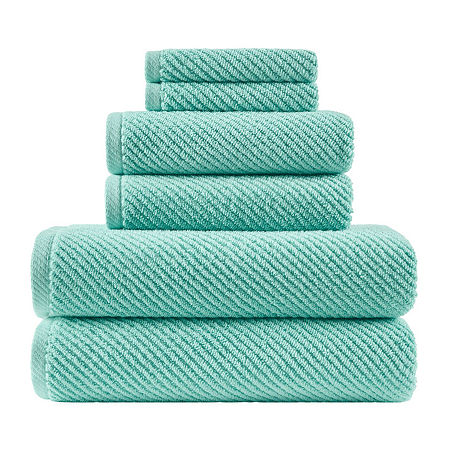 Click here for Madison Park Diagonal Ribbed Cotton 6-Pc. Towel Se... prices
