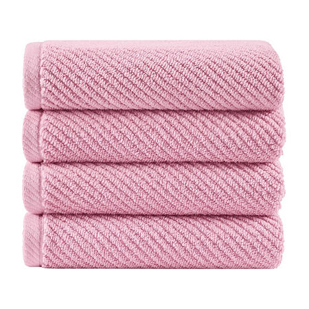 Click here for Madison Park Diagonal Ribbed Cotton 4-Pc. Hand Tow... prices