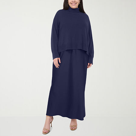 Click here for Sam And Jess Womens Plus Long Sleeve Sweater Dress... prices