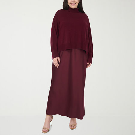 Click here for Sam And Jess Womens Plus Long Sleeve Sweater Dress... prices