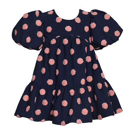 Click here for Bonnie Jean Girls Short Sleeve Balloon Babydoll Dr... prices
