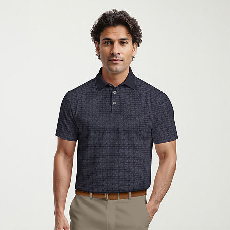 Click here for Pga Tour Mens Argyle Jacquard Polo Shirt - Peacoat prices