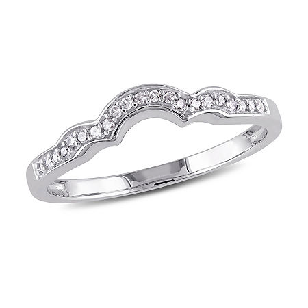 Click here for Womens 1/10 CT. T.W. Natural White Diamond 10K Whi... prices
