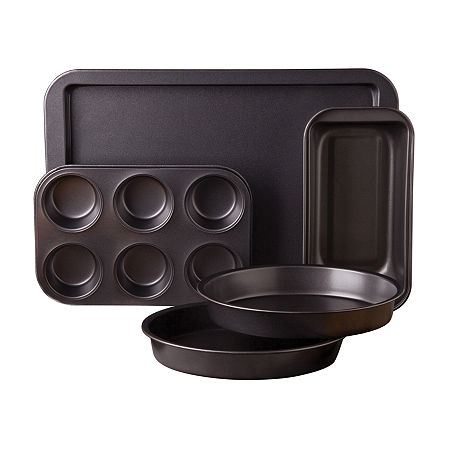 Click here for Gibson Bake 5-pc. Bakeware Set  One Size  Black prices