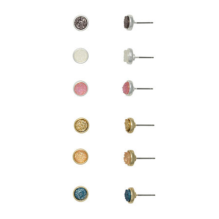 Click here for Mixit Womens Round Hypoallergenic 6 Pair Earring S... prices