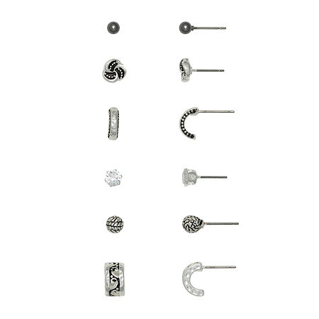 Click here for Mixit Womens Hypoallergenic 6 Pair Earring Set  On... prices