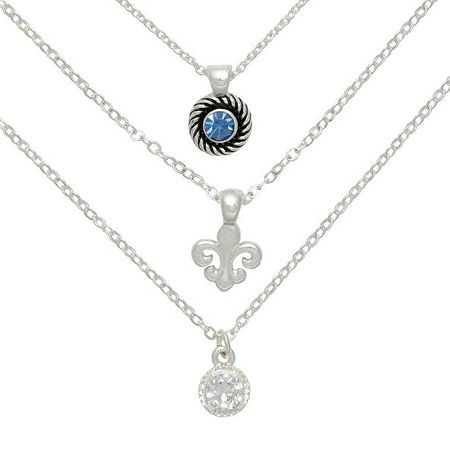 Click here for Mixit Womens Cubic Zirconia Hypoallergenic 3-pc. N... prices