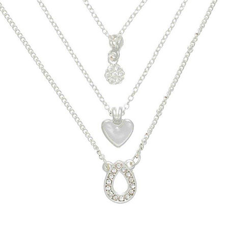 Click here for Mixit Womens Cubic Zirconia Flower Heart Hypoaller... prices