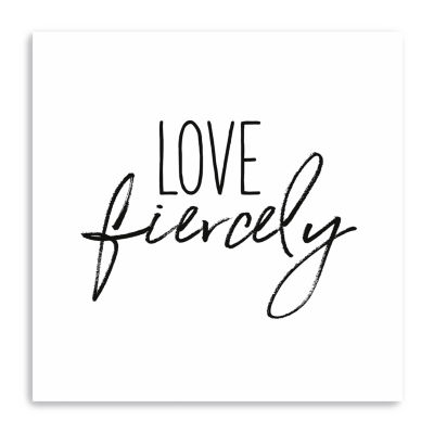 Lumaprints Love Fiercely Giclee Canvas Art, Color: Black - JCPenney