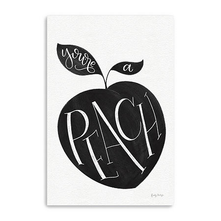 Click here for Lumaprints You Are A Peach Bw Giclee Canvas Art  O... prices