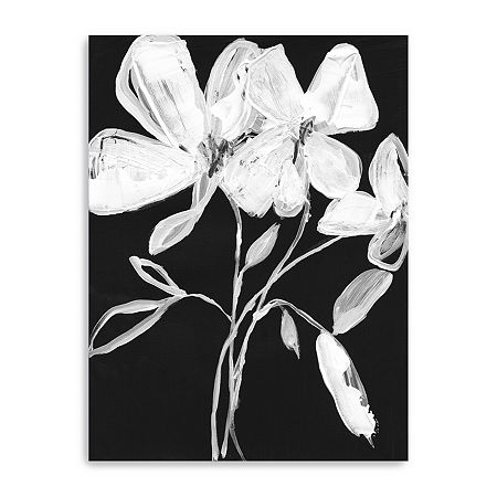 Click here for Lumaprints White Whimsical Flowers I Giclee Canvas... prices
