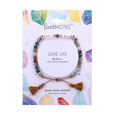 Footnotes Rose Gold Plate Over Brass Womens Jasper Cord Bracelet - JCPenney