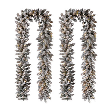 Click here for Glitzhome 2pk Pre-Lit Christmas Indoor Garland  On... prices