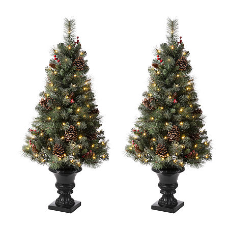 Click here for Glitzhome 4 Foot Pine Christmas Tree  One Size  Gr... prices