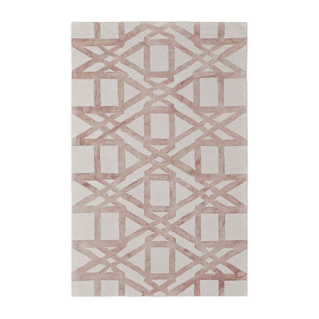Feizy Lorrain SPI8571 36 x 56 Area Rug - Pink  Ivory