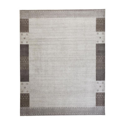 Weave And Wander Yurie Solid Hand Knotted Indoor Rectangle Area Rugs ...