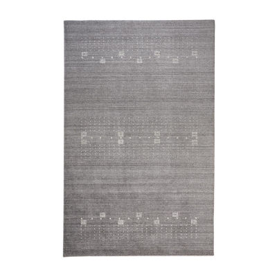 Weave And Wander Yurie Solid Hand Knotted Indoor Rectangle Area Rugs ...