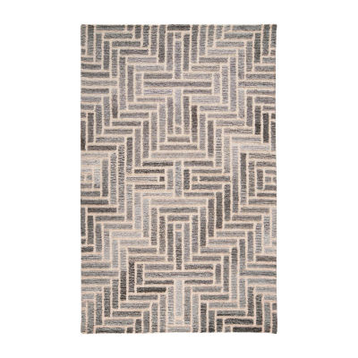 Weave And Wander Palatez Geometric Hand Tufted Indoor Rectangle Area ...