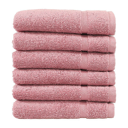 Linum Home Denzi 6-Pc. Washcloth Set - Pink