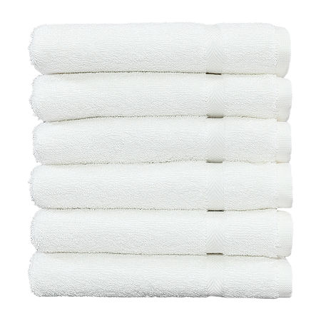 Linum Home Denzi 6-Pc. Washcloth Set - White