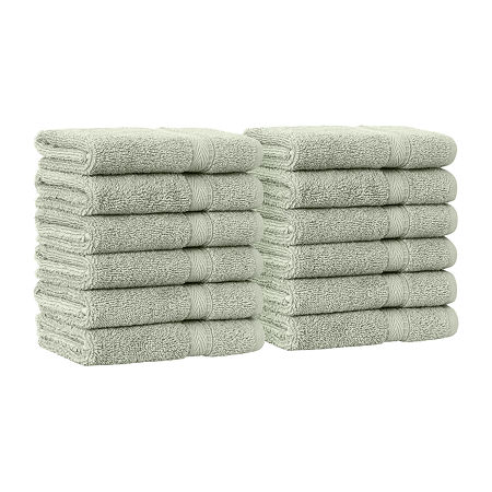 Linum Home Sinemis 12-Pc. Washcloth Set - Green