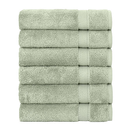 Click here for Linum Home Sinemis 6-Pc. Terry Hand Towel Set - Gr... prices