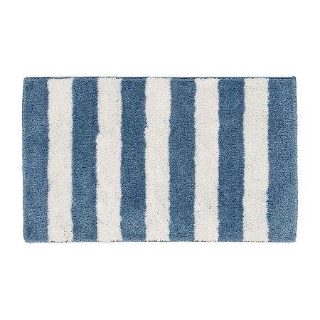 Click here for Garland Rug Beach Stripe Bath Rug  One Size  Blue prices
